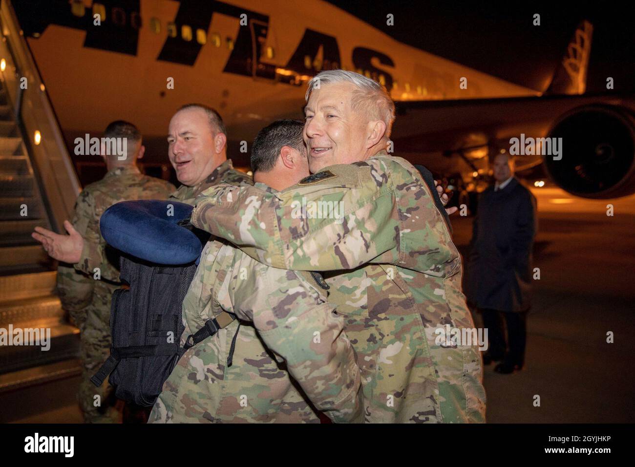 Col. Roger F. Deon, commander of the 11th Expeditionary Combat Aviation ...
