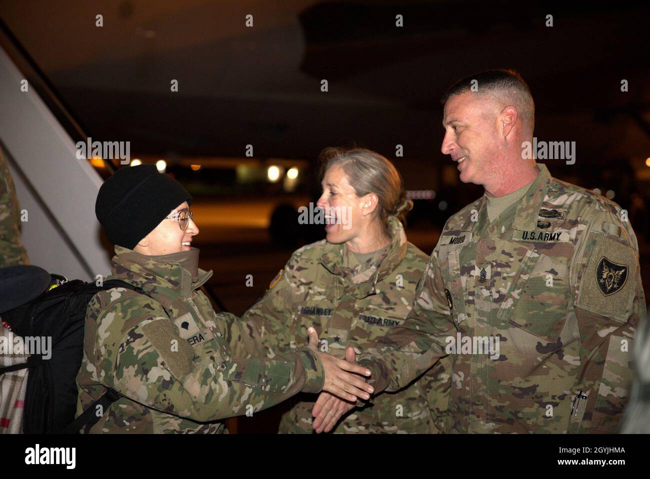 Brig. Gen. Jamelle Shawley and Command Sgt. Maj. Juddiah Mooso, the ...