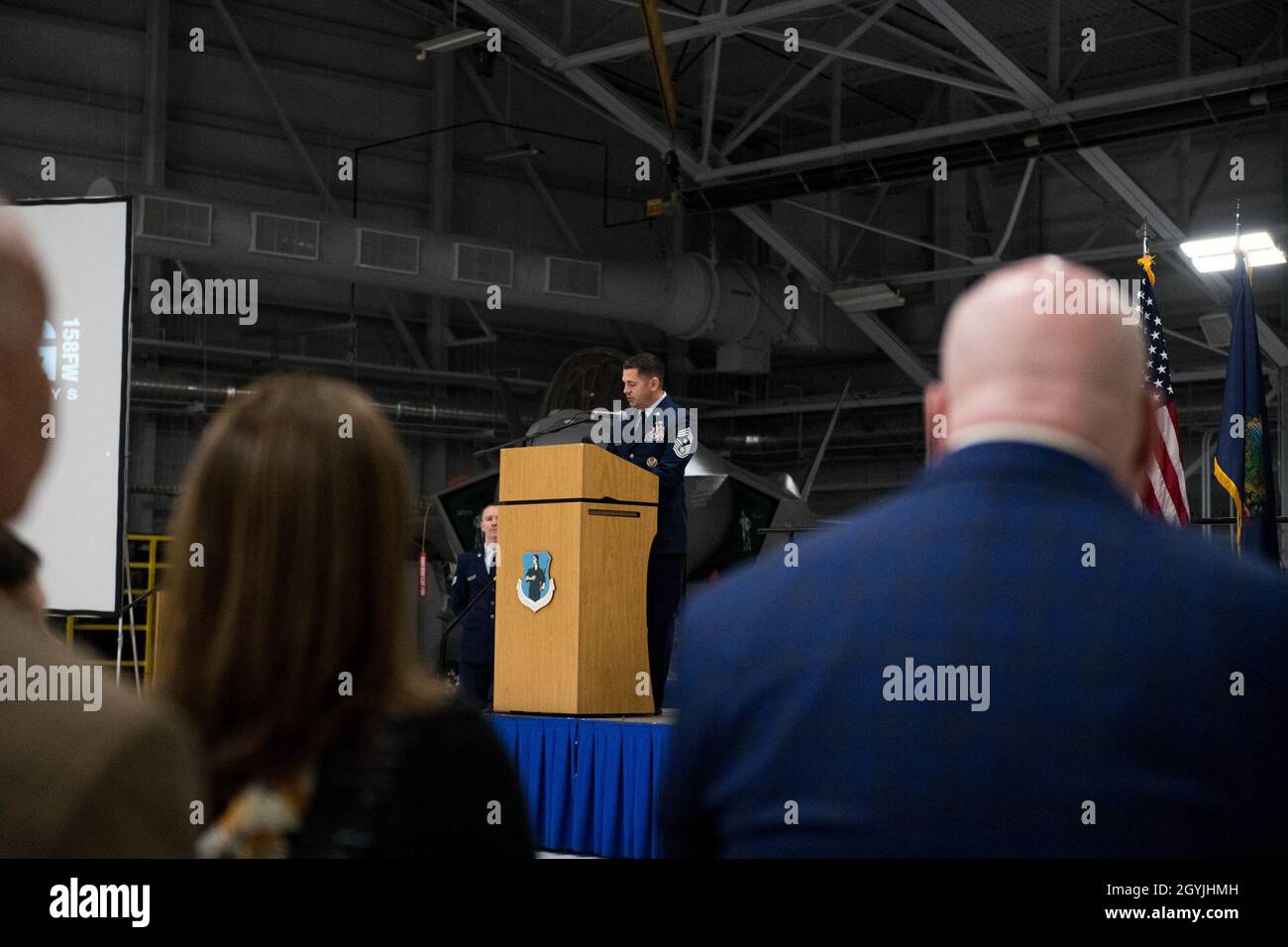 Chief Master Sgt. Darin Mauzy, wing command chief, Vermont Air National ...