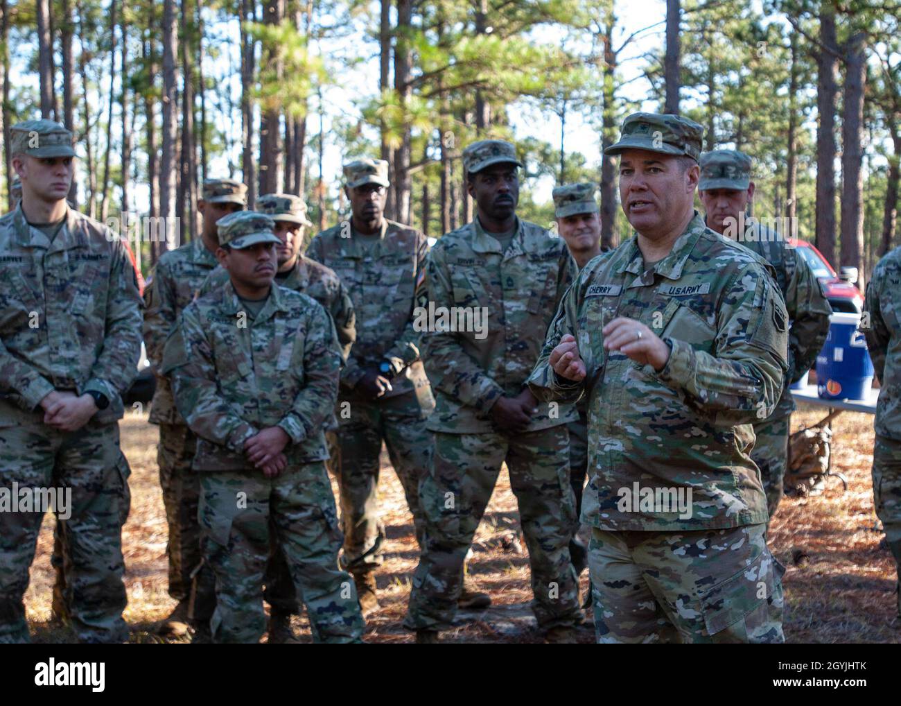 Army Reserve Brig. Gen. Douglas Cherry, deputy commander of the 76th ...