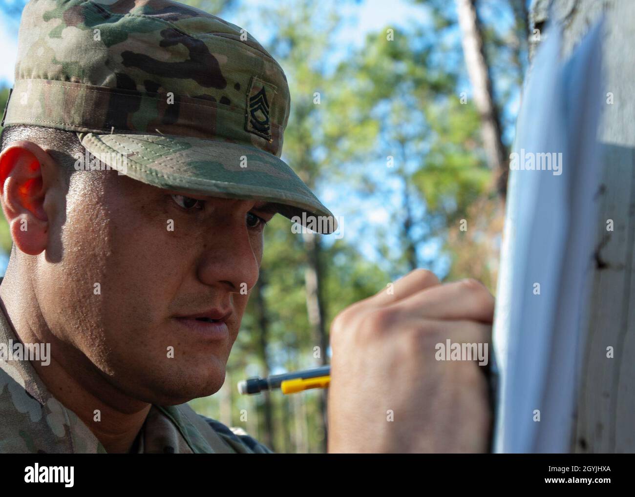 Army Reserve Sgt. 1st Class Michael Escobar, motor sergeant for the ...
