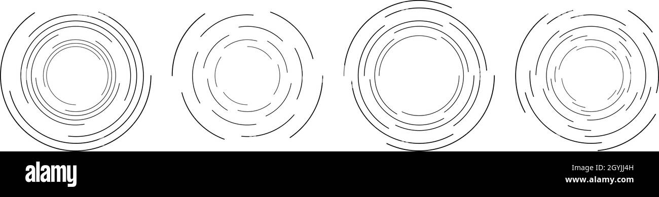 Spiral, swirl ,twirl circular, concentric element. Whirlpool, whirlwind ...