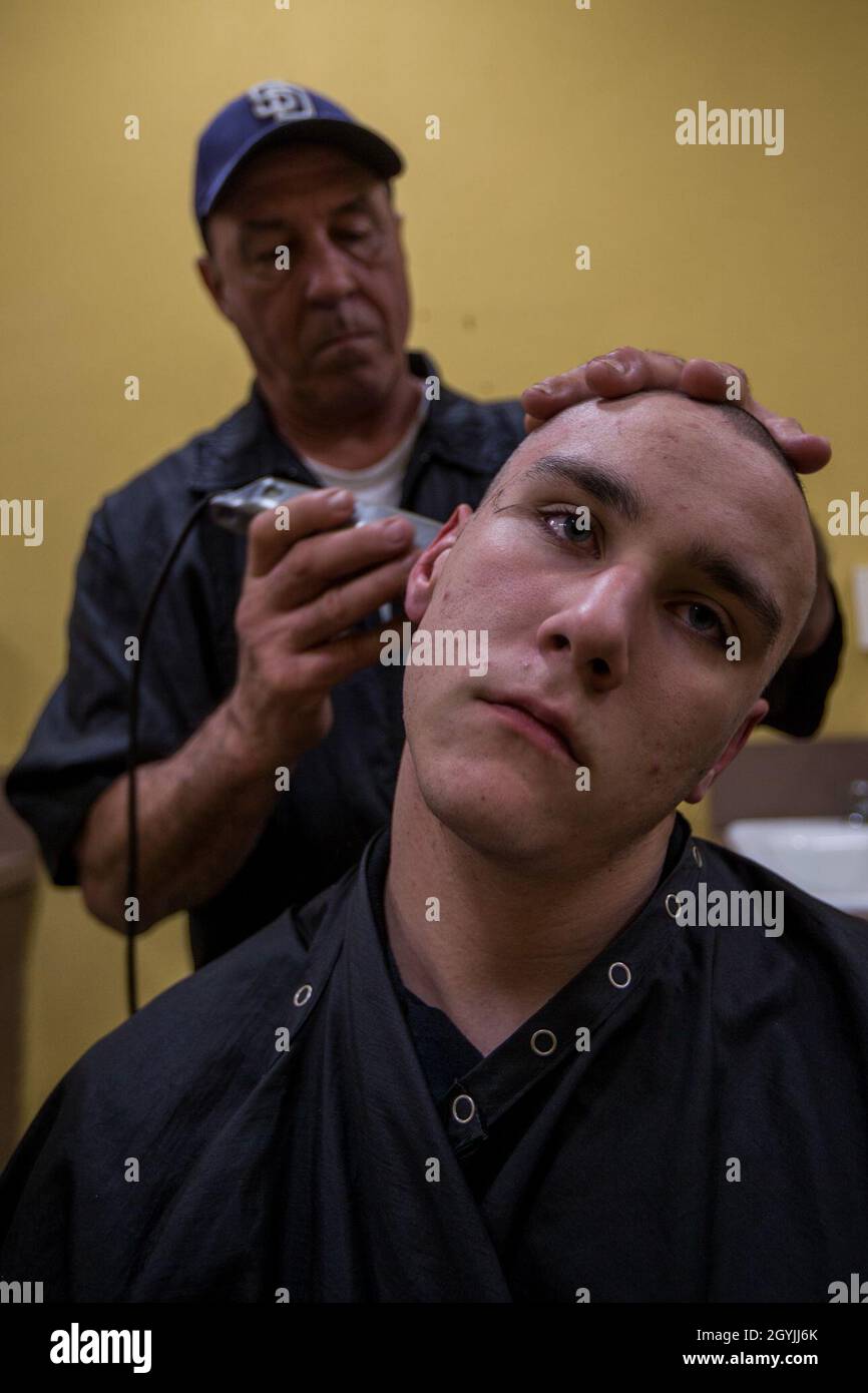 A new recruit with Delta Company, 1st Recruit Training Battalion ...