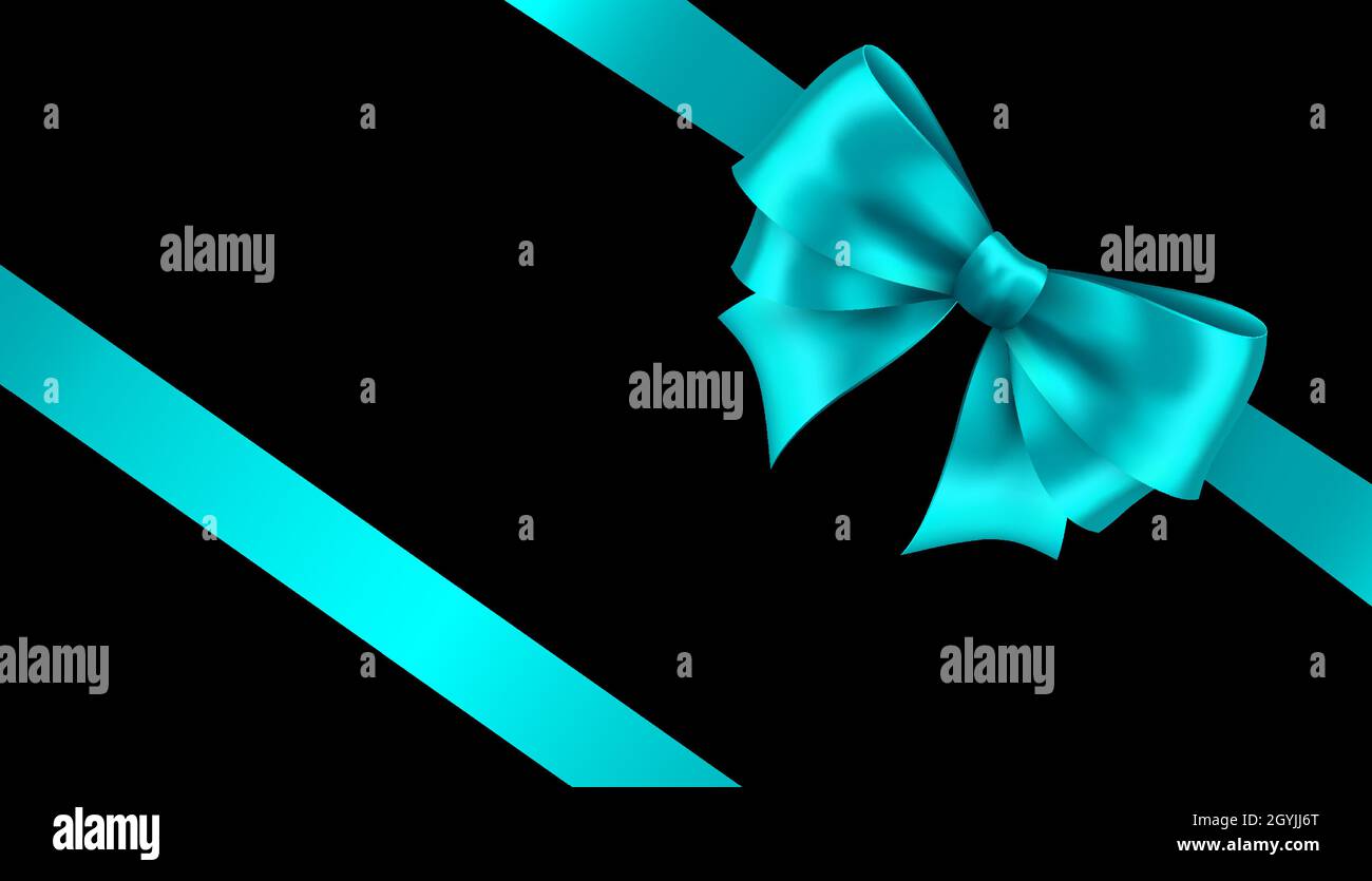 Tiffany blue box white ribbon Stock Vector Images - Alamy