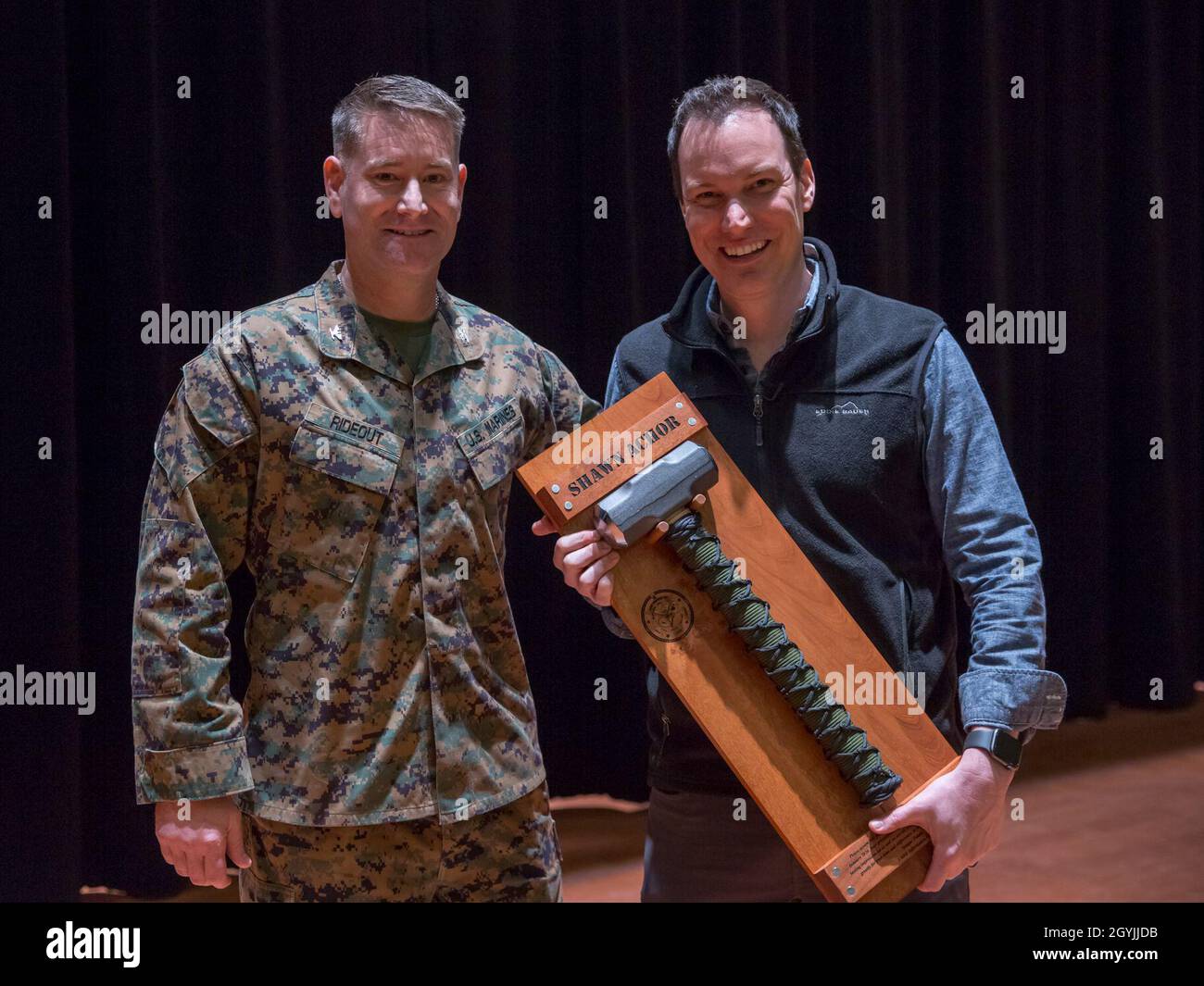 U.S. Marine Corps Col. Brian Rideout, commanding officer of I Marine ...