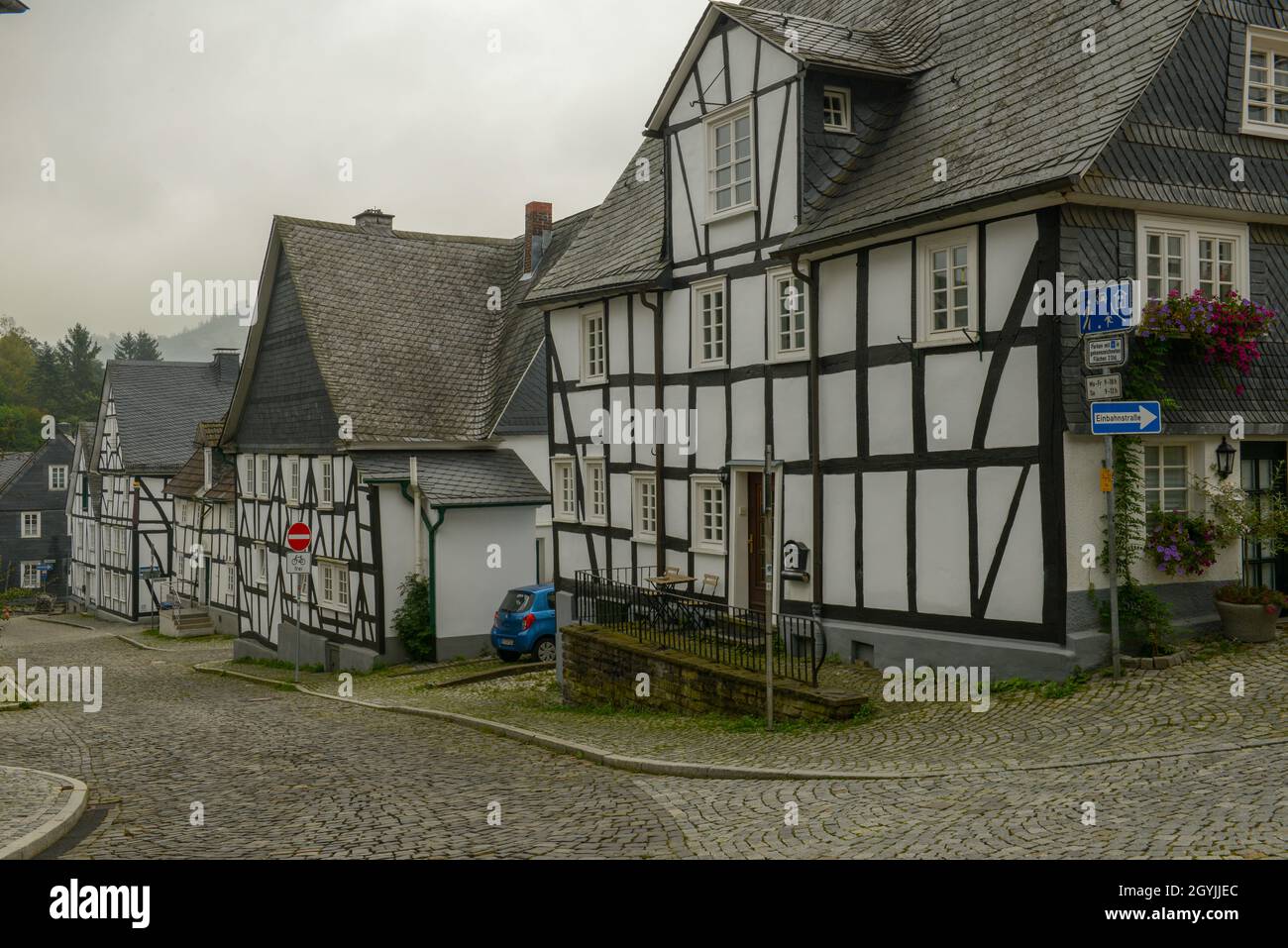 The traditional houses of Freudenburg on Germany Stock Photo - Alamy