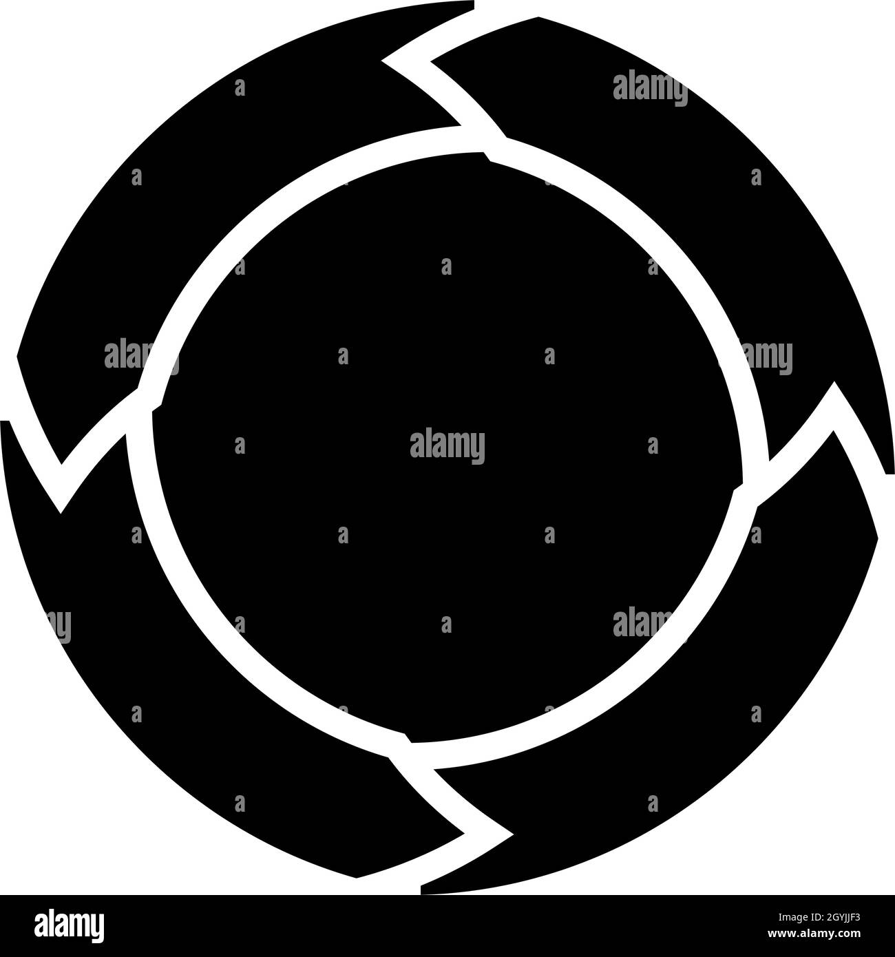 Circular arrows for steps, stages, phases concepts. Cyclic, cycle ...