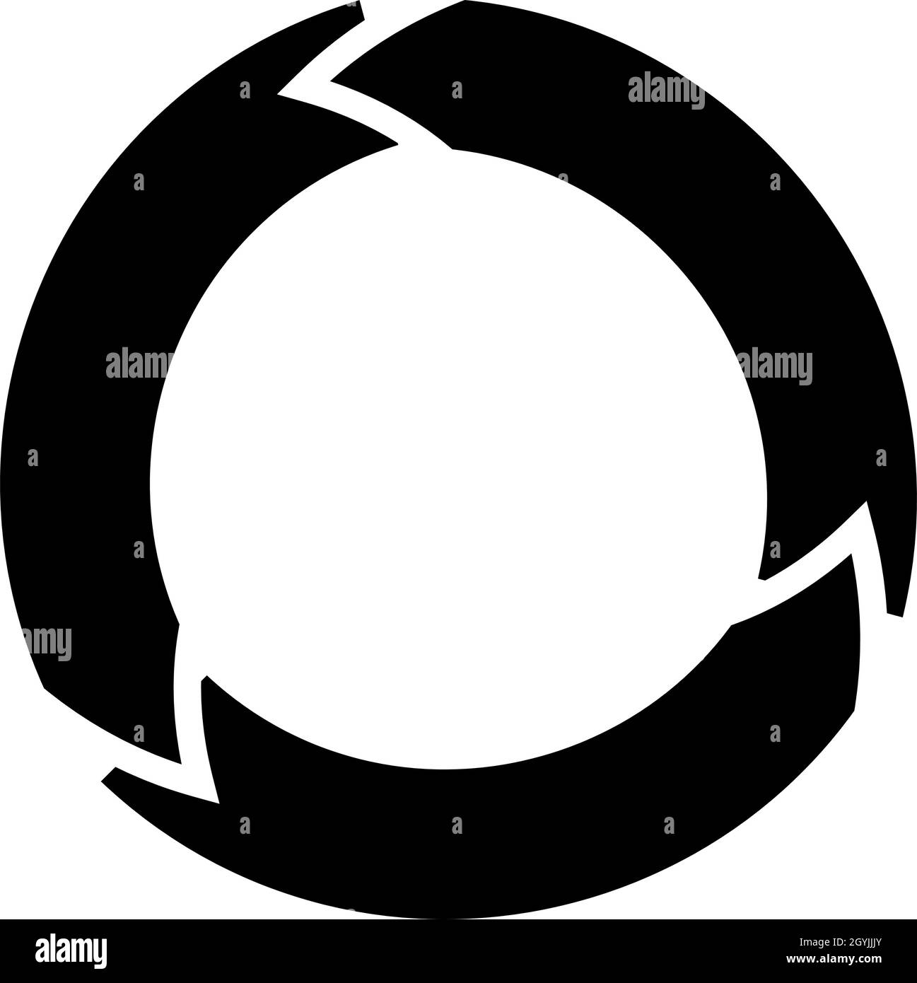 Circular arrows for steps, stages, phases concepts. Cyclic, cycle ...