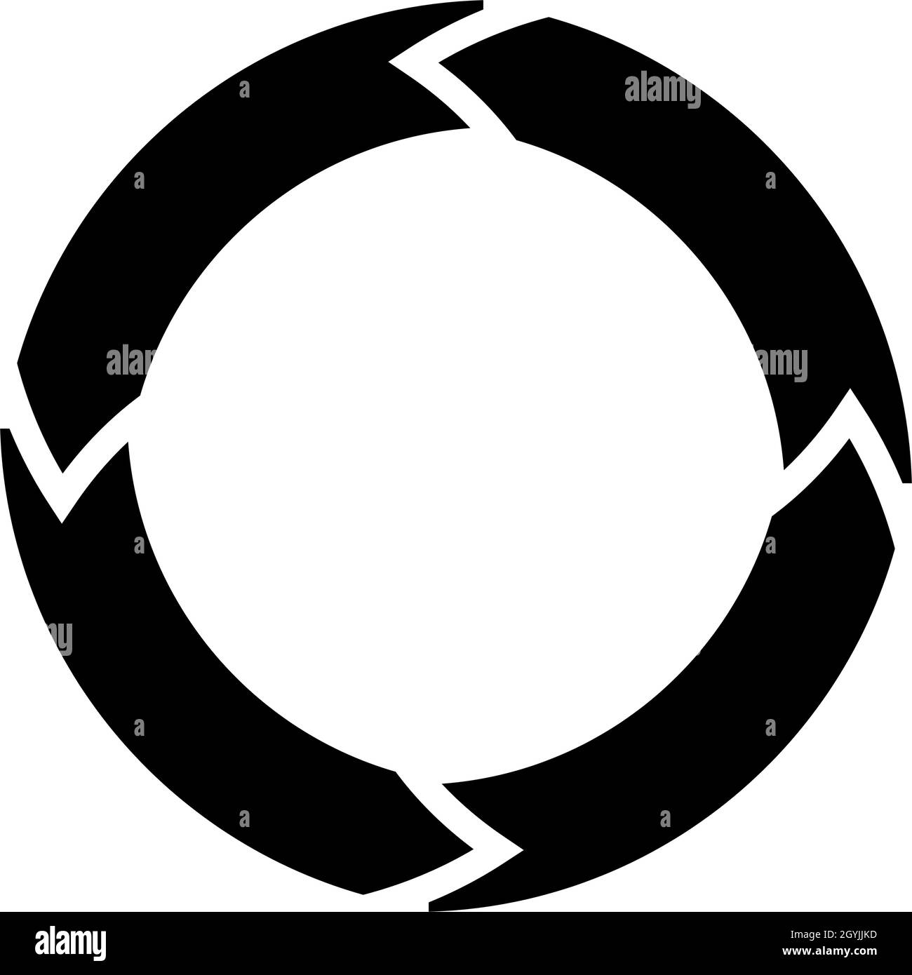 Circular arrows for steps, stages, phases concepts. Cyclic, cycle ...
