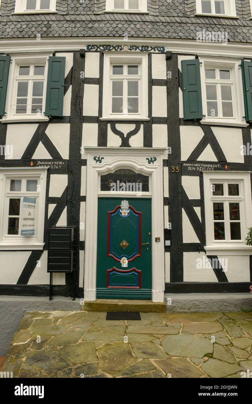 The traditional house of Freudenburg on Germany Stock Photo - Alamy