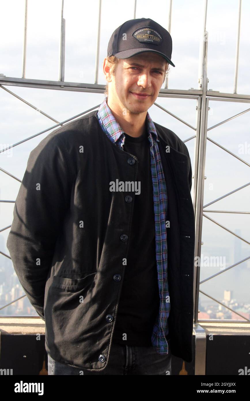 New York, NY, USA. 8th Oct, 2021. Hayden Christensen visits the Empire ...