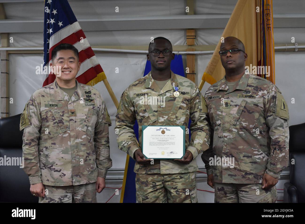 Sgt. Dwayne Hughes, 77th Special Troops Battalion, poses for a photo ...