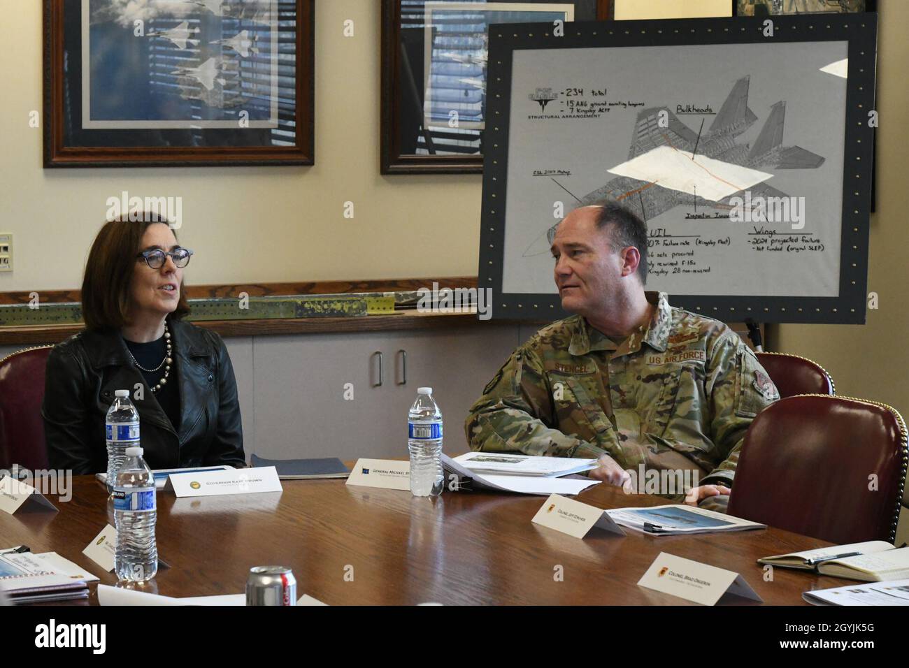 U.S. Air Force Major General Michael Stencel, the Adjutant General ...