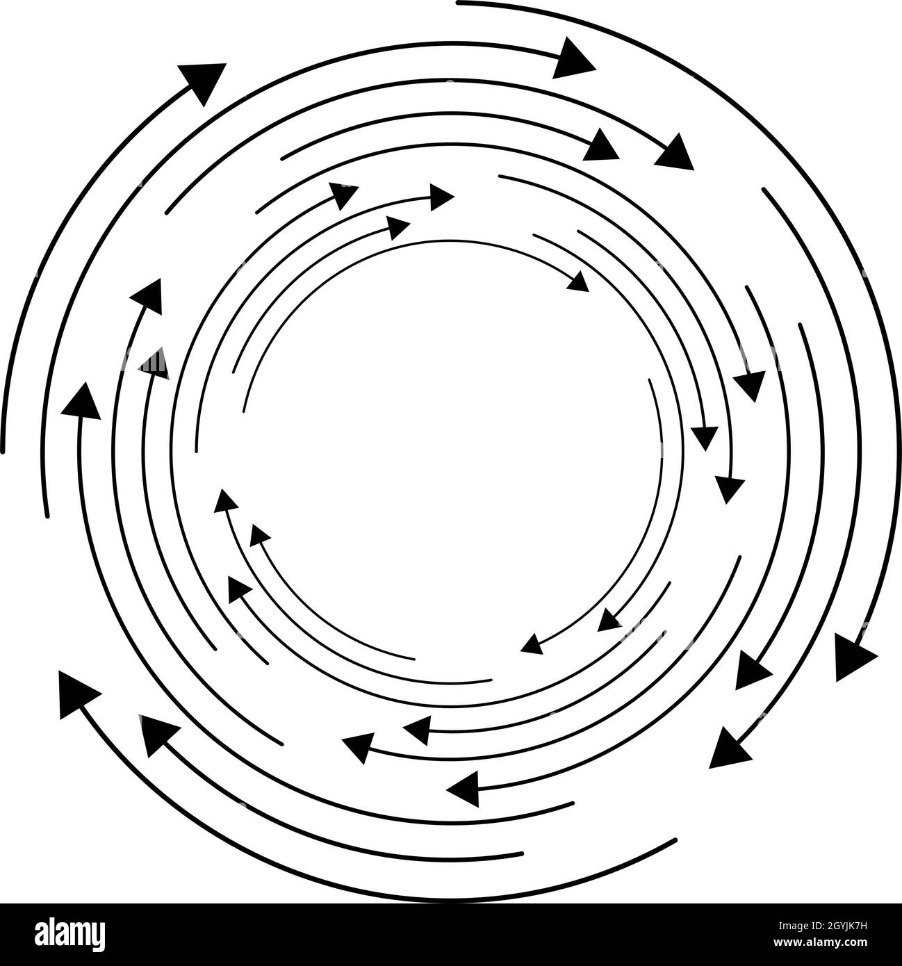Circular arrows for steps, stages, phases concepts. Cyclic, cycle ...