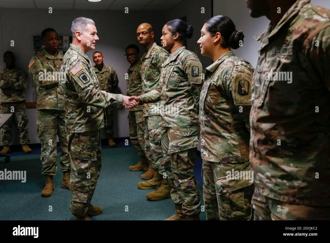 U.S. Army Maj. Gen. Thomas Pugh, 7th Signal Command (Theater) commander ...