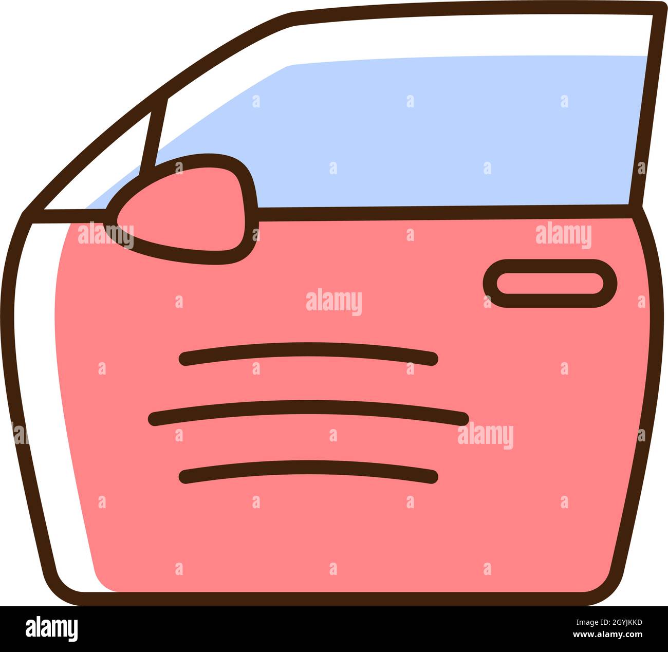 Car door damage Stock Vector Images - Alamy