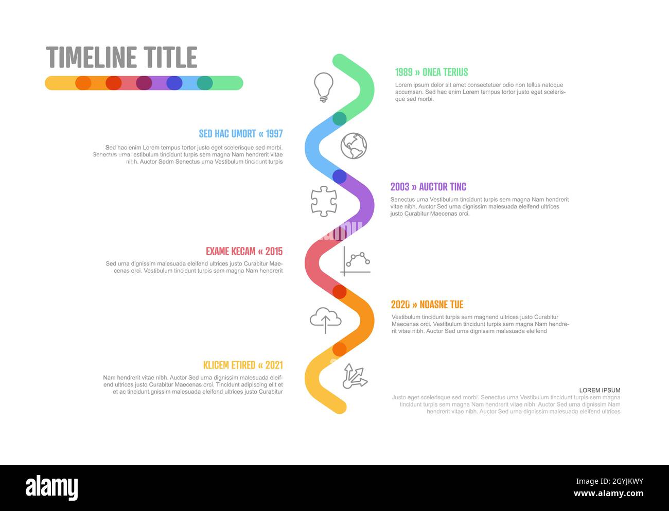 Vector Infographic Vertical Timeline Template Stock Vector Timeline
