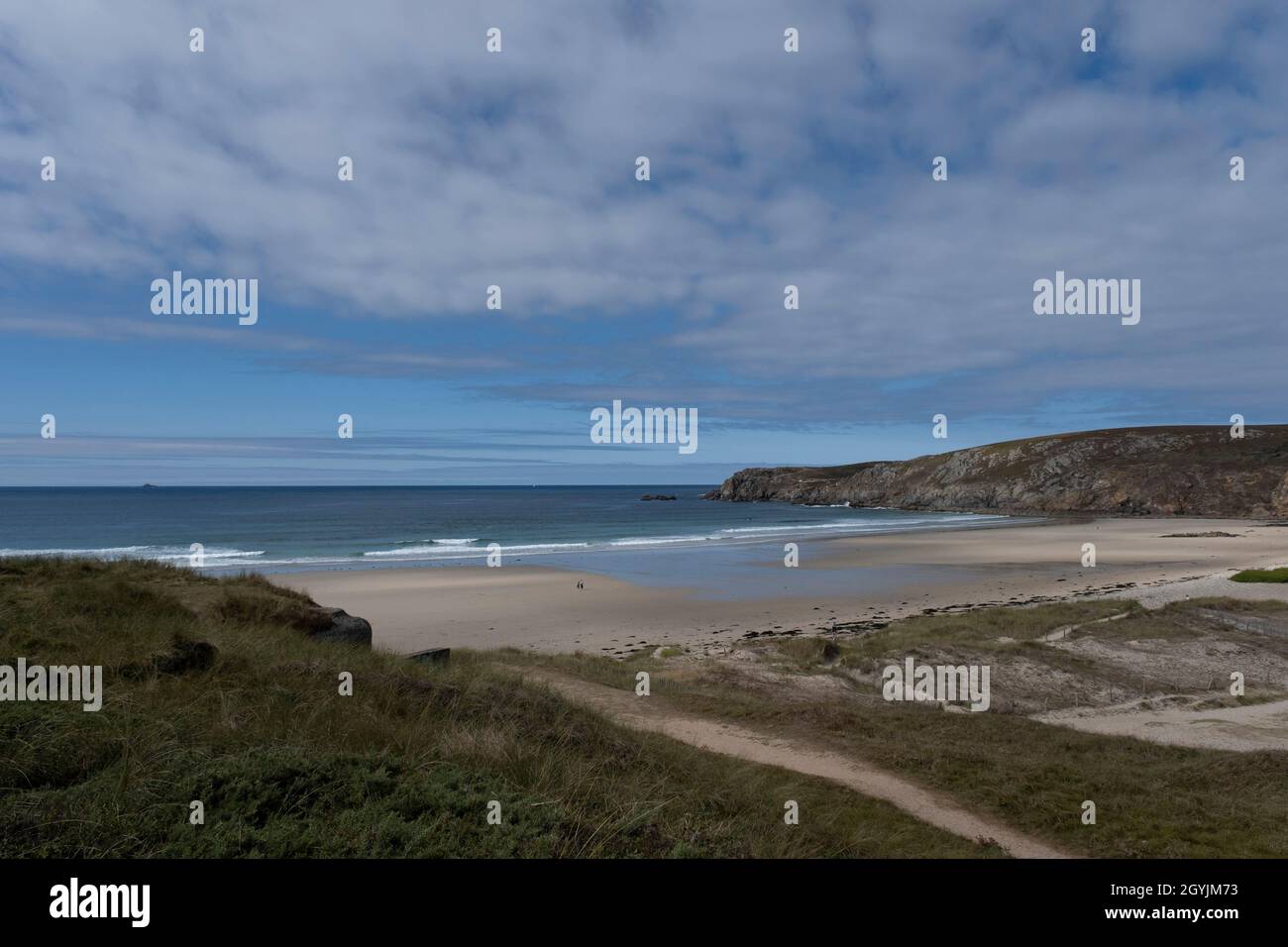 Waves at Plage de la Baie des Trépassés near Pont du Raz on 23rd ...