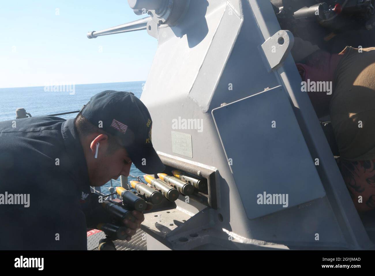 200108-A-BP481-1095 ARABIAN GULF (Jan. 8, 2020) Gunner’s Mate 2nd Class ...