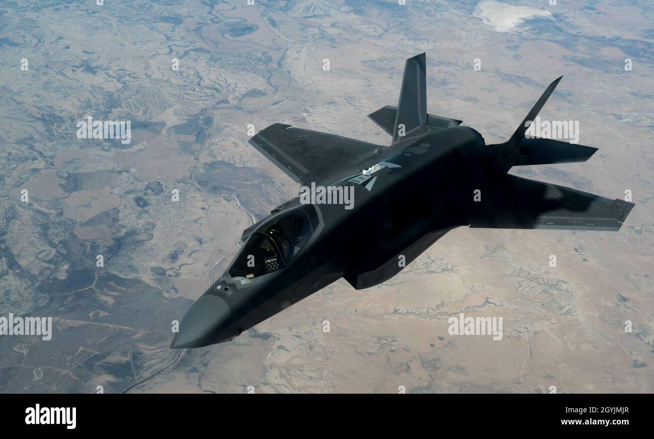A U.S. Air Force F-35 Lightning II aircraft, assigned to the 34th ...
