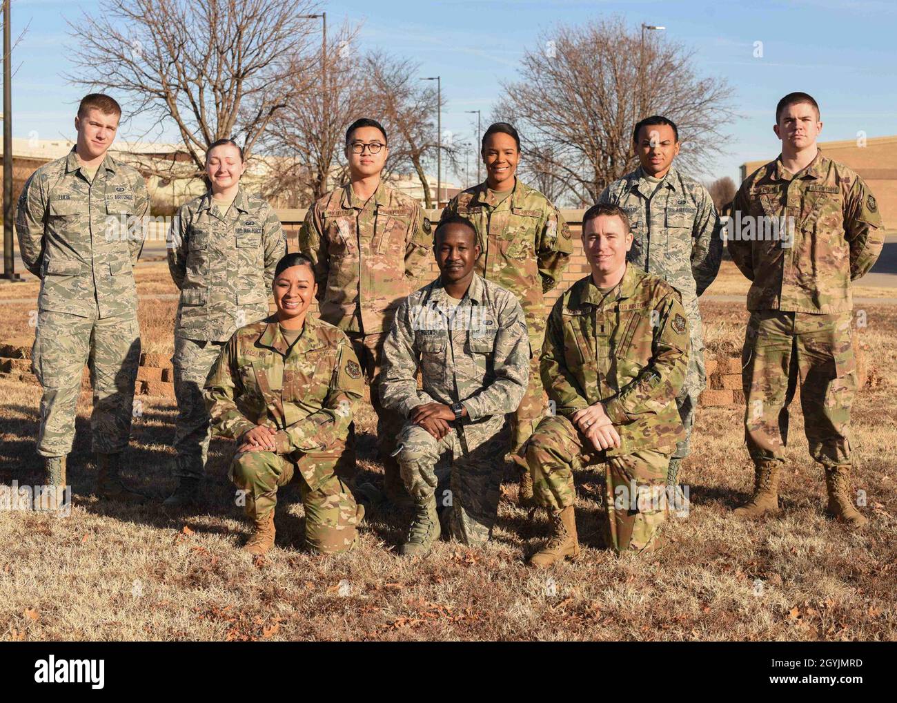 The 22nd Comptroller Squadron, Financial Services Flight poses for a ...