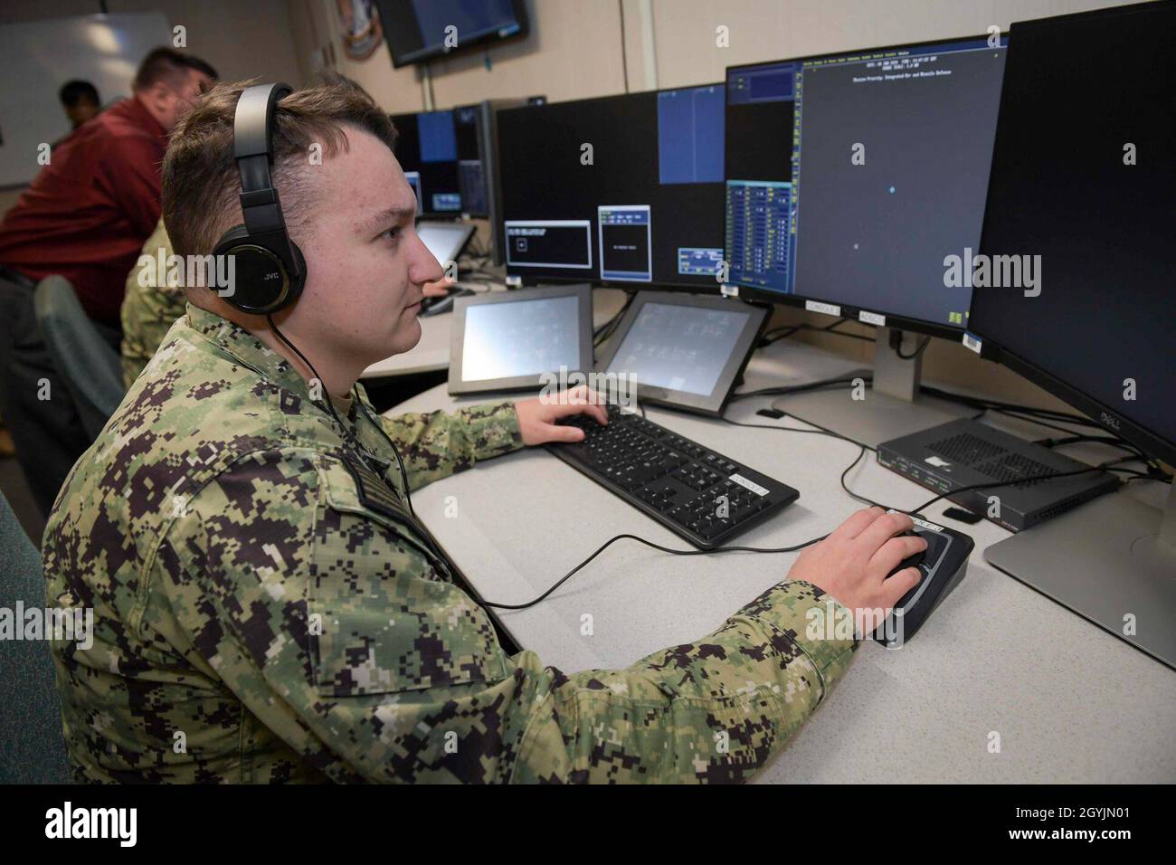 Operations Specialist 2nd Class Terrence Nance, stationed aboard the ...
