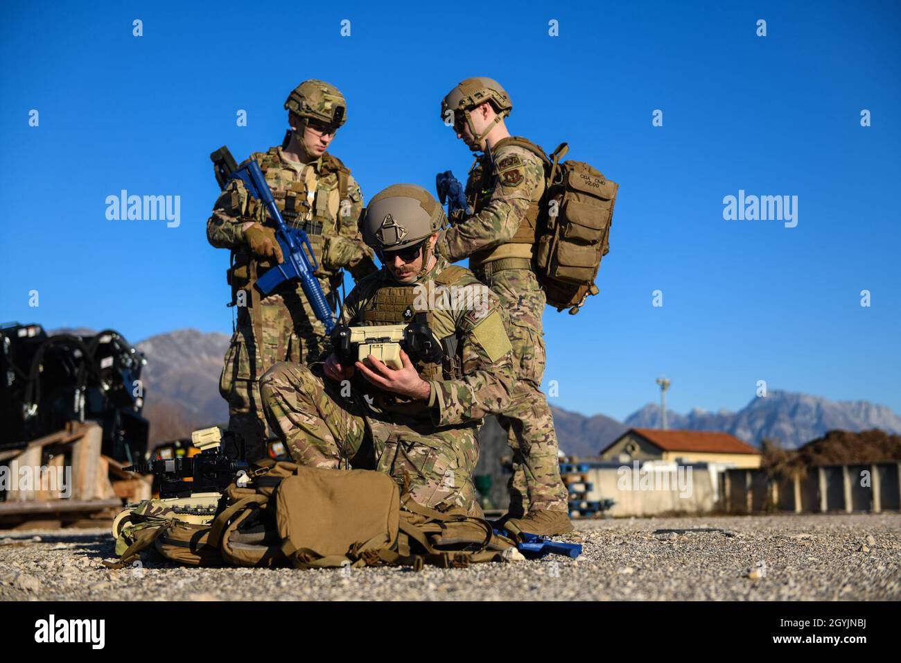 U.S. Air Force Staff Sgt. Jackson Judge, left, Airman 1st Class Tyler ...