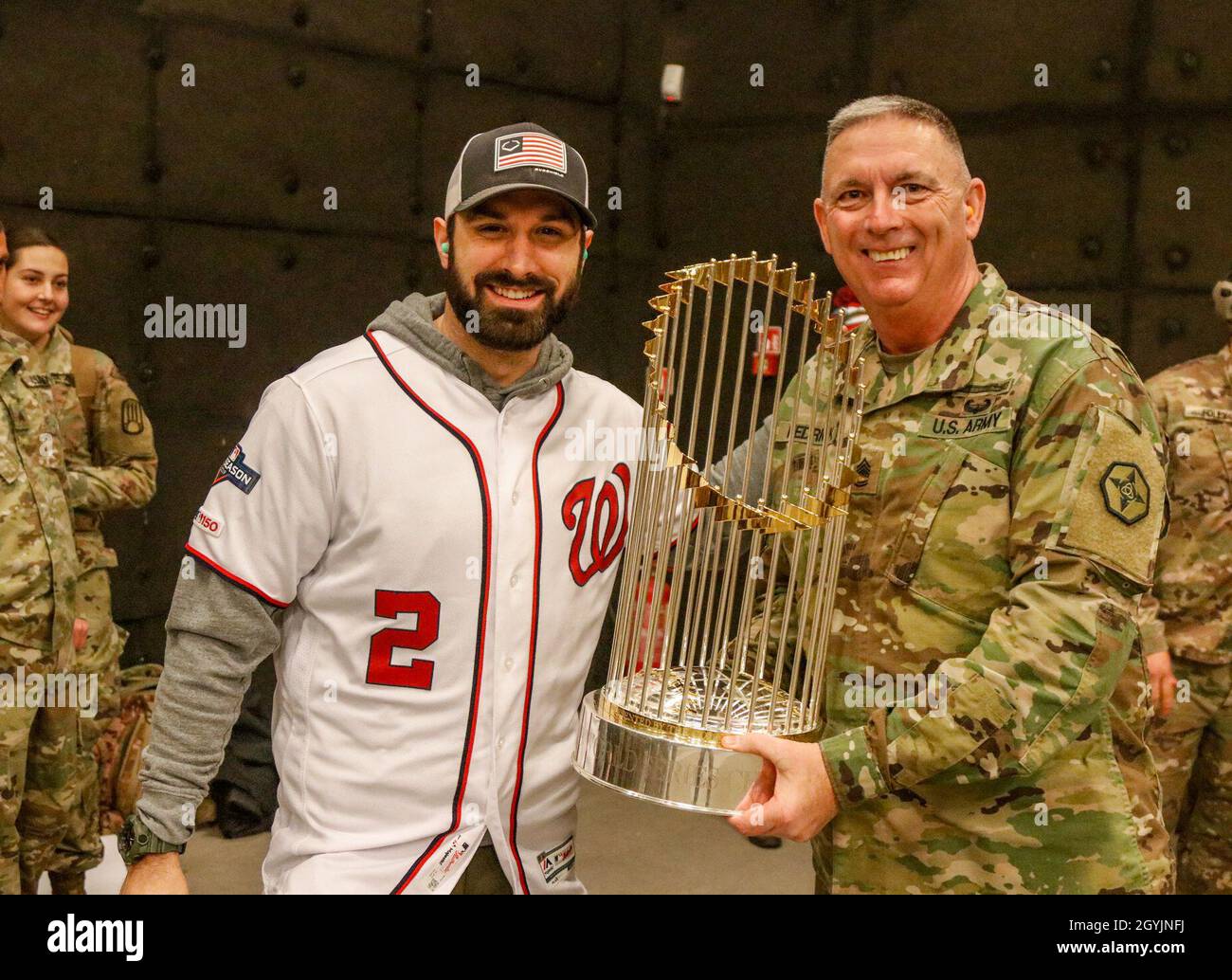 Command Sgt. Maj, Duane Hedrick, right, command sergeant major of the ...