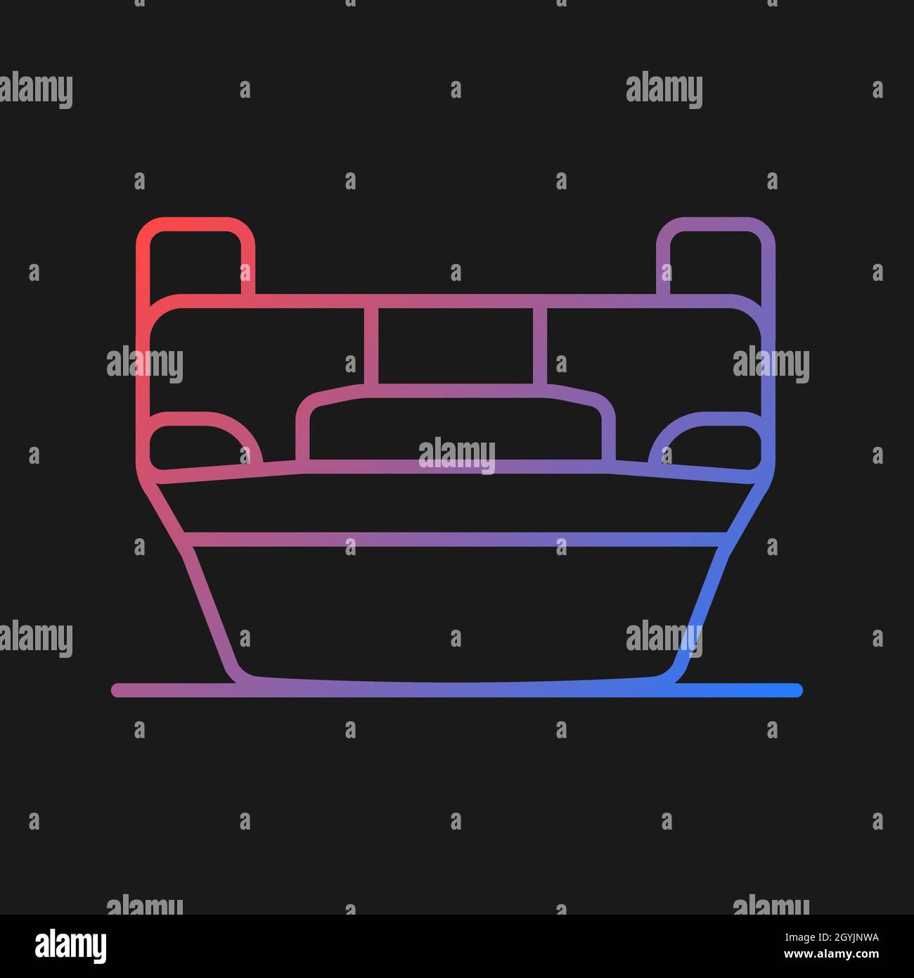 Rollover crash gradient vector icon for dark theme Stock Vector Image ...
