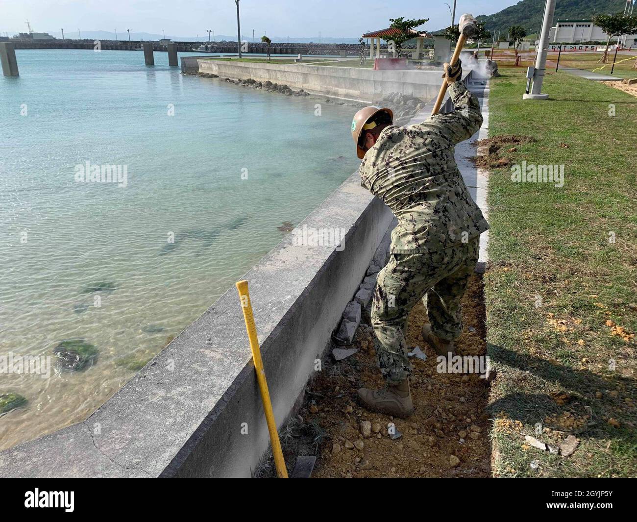 200108-N-CE120-1002 OKINAWA, Japan (Jan. 8, 2020) Builder 1st Class ...