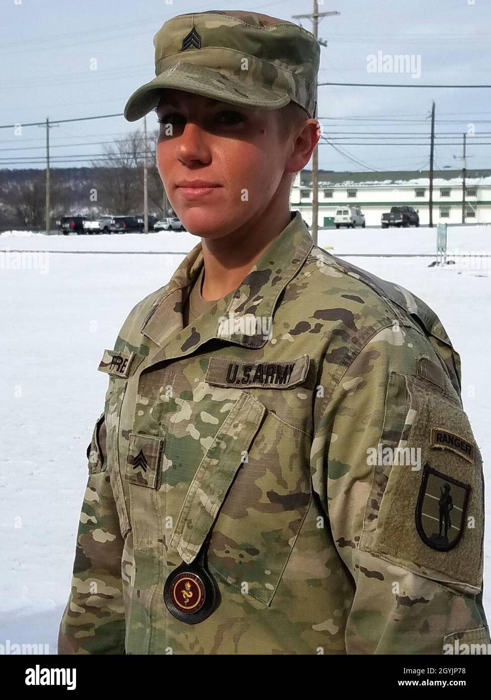 Sgt. Danielle Farber, a medical instructor at the 166th Regiment ...