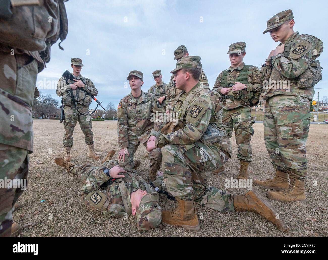 U.S. Army Reserve Officers’ Training Corps cadets from Clemson ...