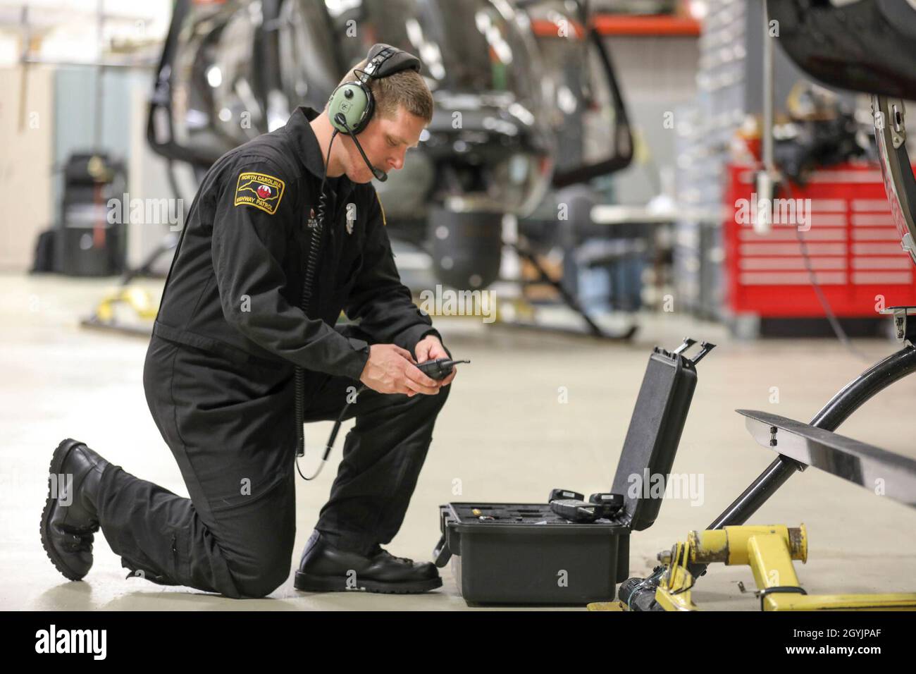 North Carolina National Guard Capt. Steven Moy, a pilot assigned to HHC ...