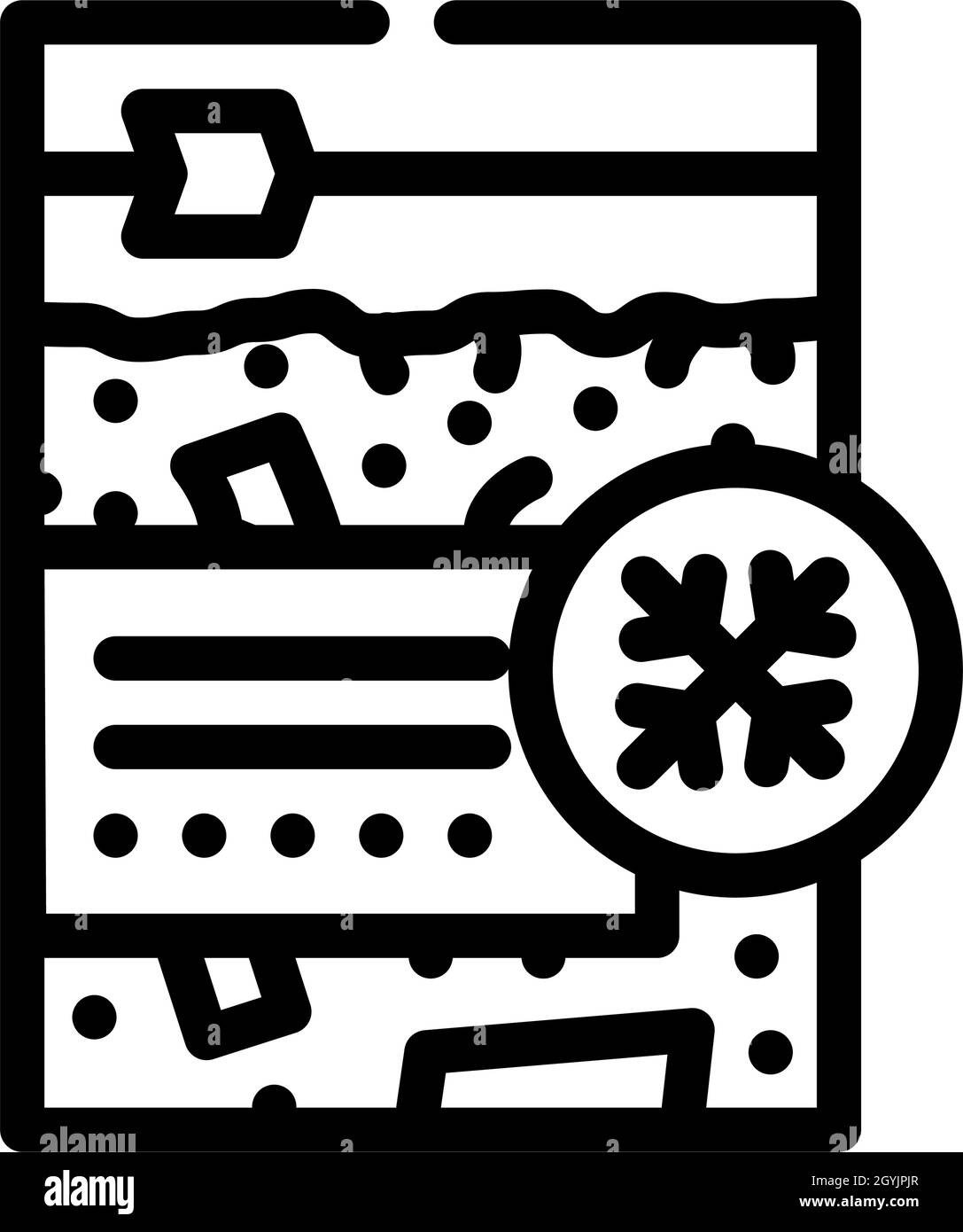 Khinkali frozen meal line Stock Vector Images - Alamy