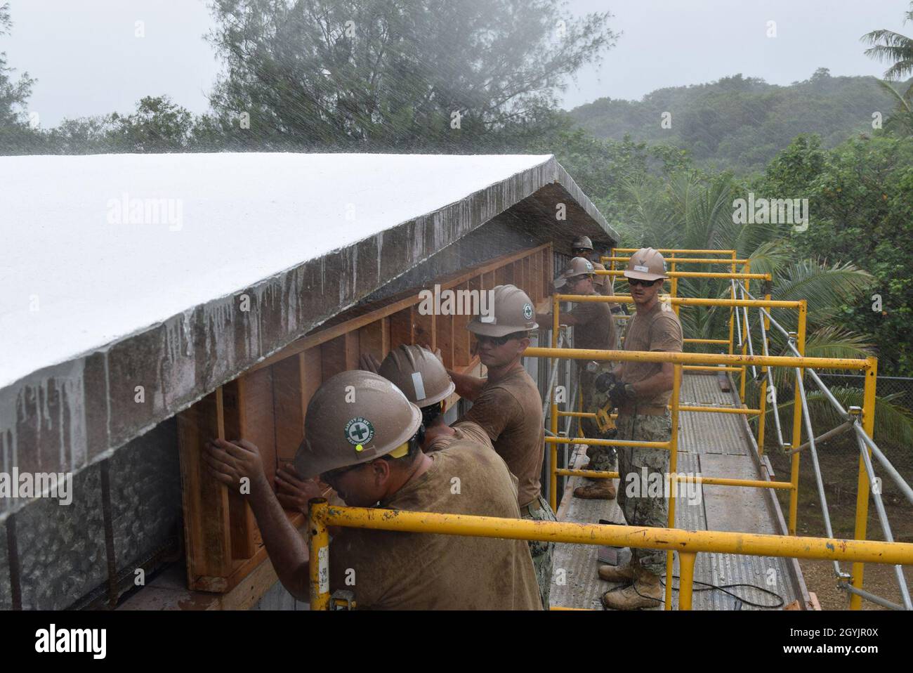 200113-N-AD086-1001 SANTA RITA, Guam (Jan. 13, 2020) U.S. Navy Seabees ...