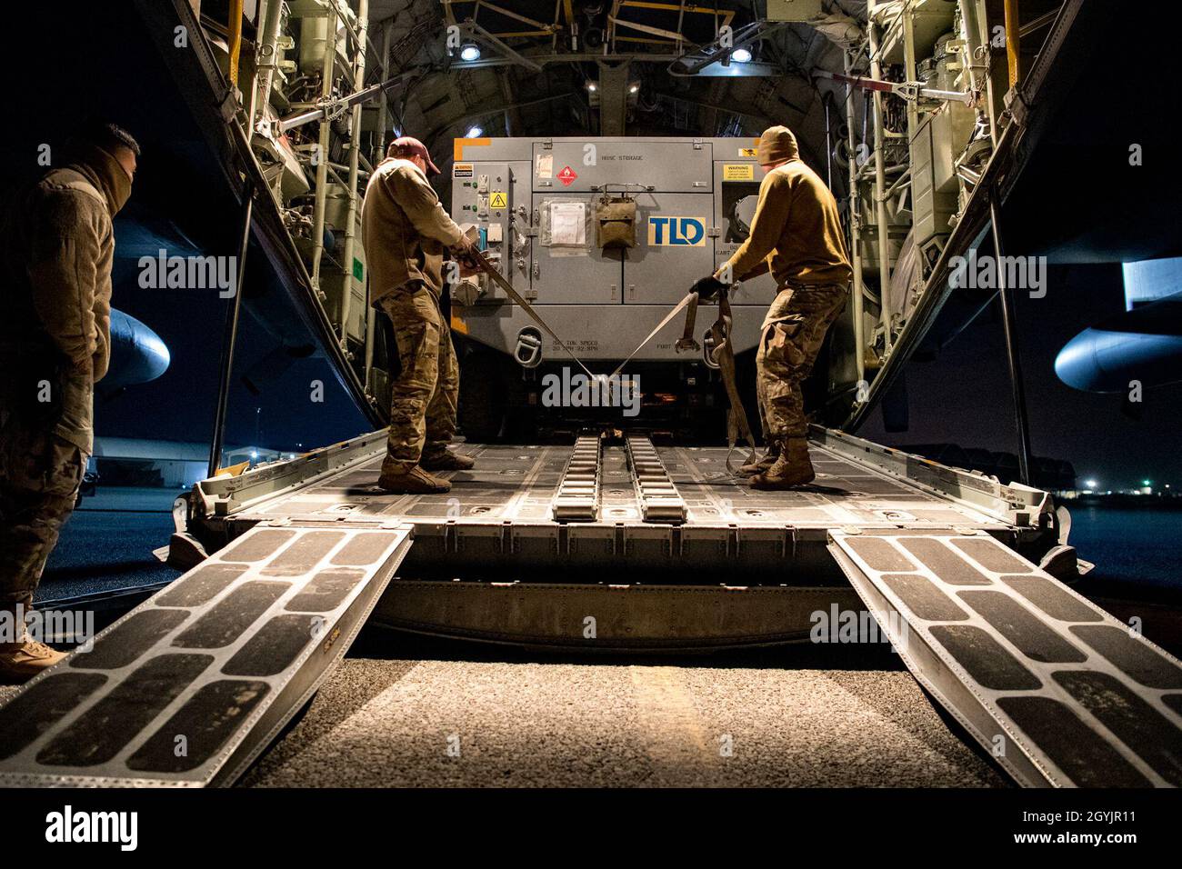 U.S. Air Force aerial porters assigned to U.S. Air Forces Central ...