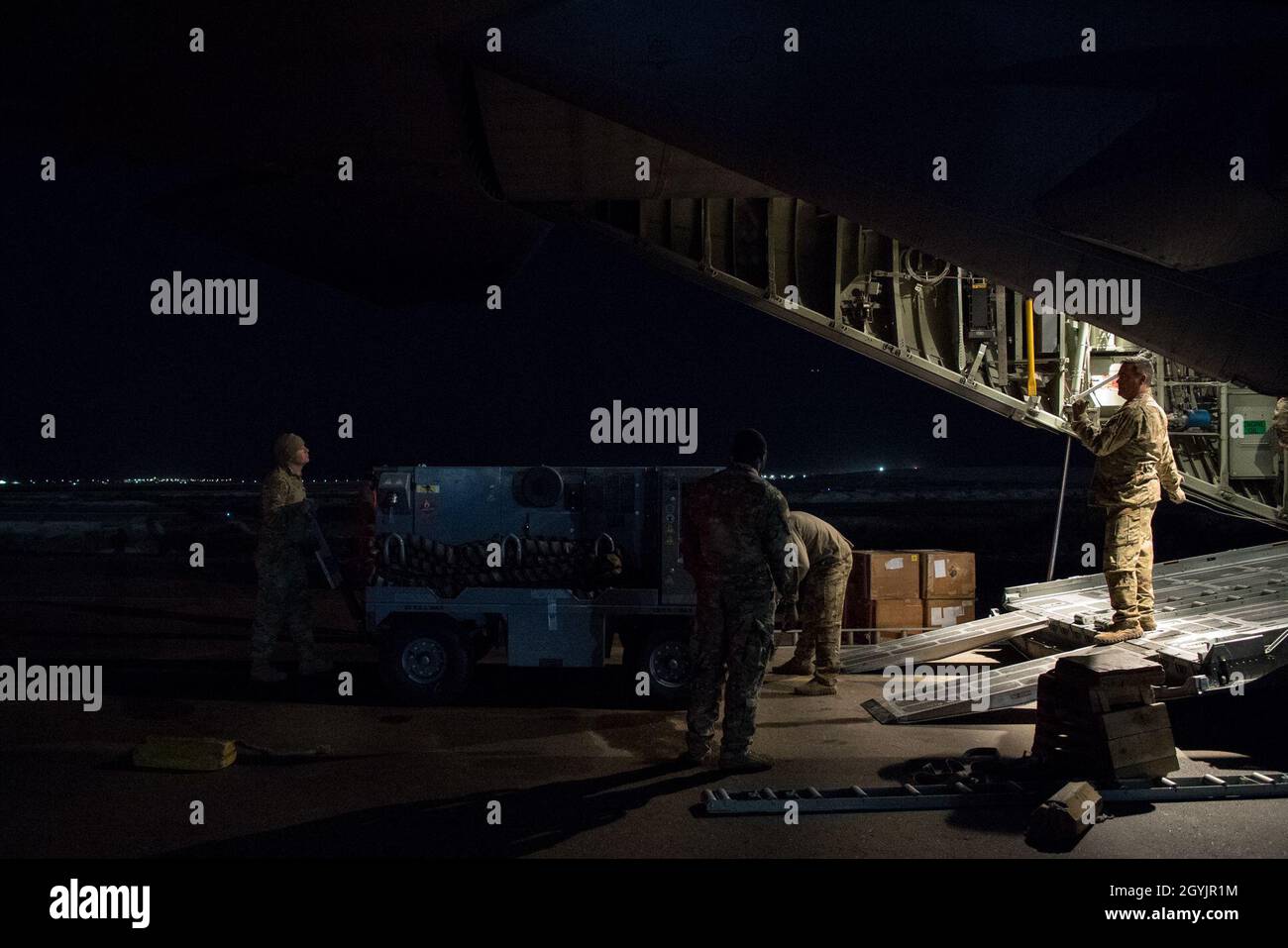 U.S. Air Force aerial porters assigned to U.S. Air Forces Central ...