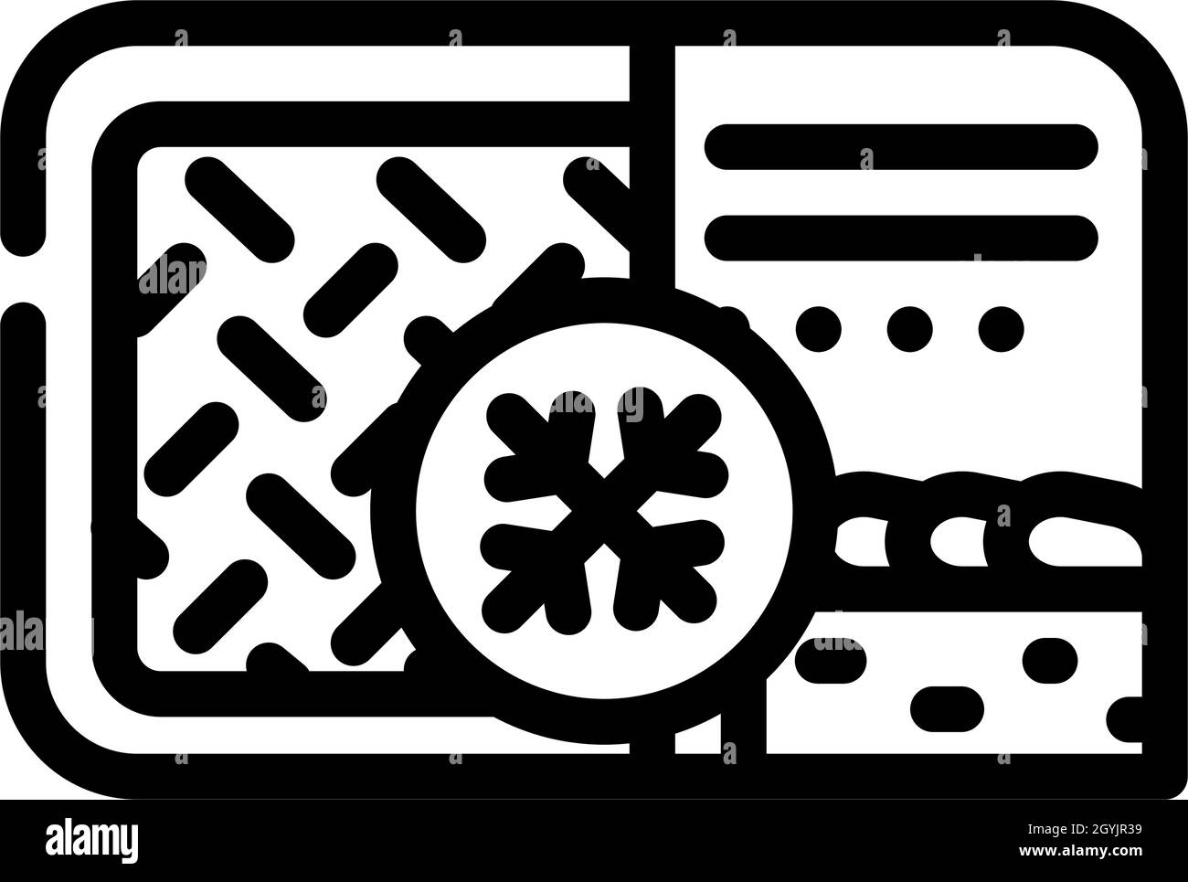 Frozen meat dish Stock Vector Images - Alamy