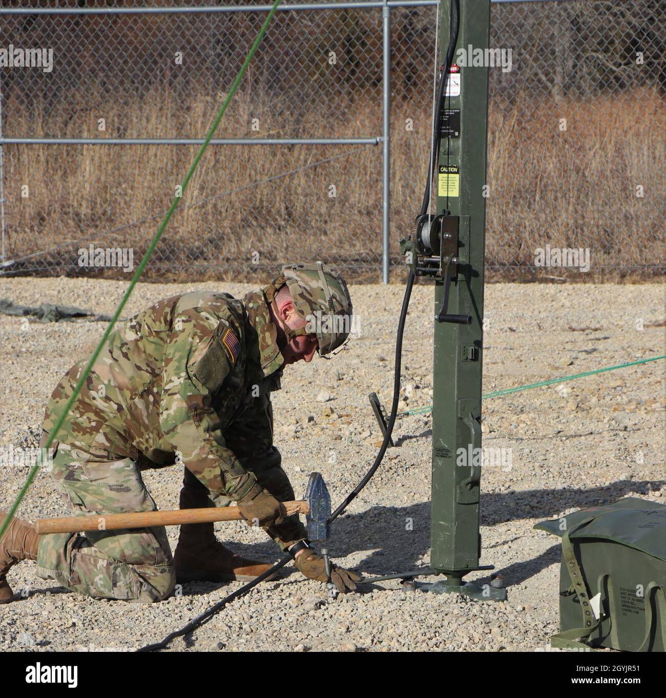 Sgt. Jeffrey Schlein, mission command node section sergeant, 267th ...