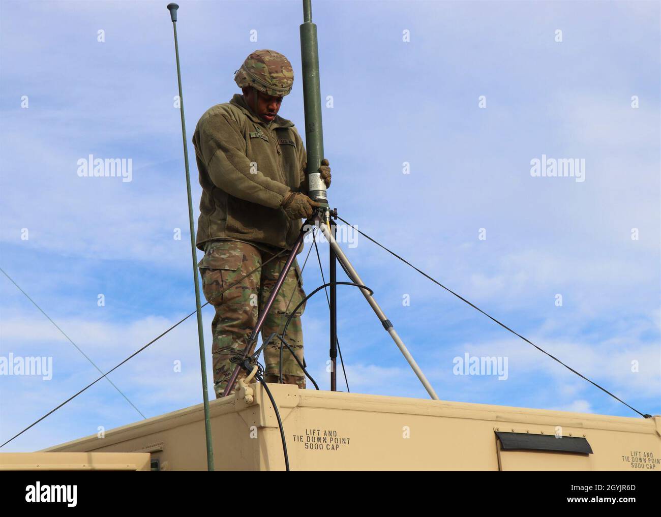 Spc. J’ Cori Stewart, signal support specialist, 267th Signal Company ...