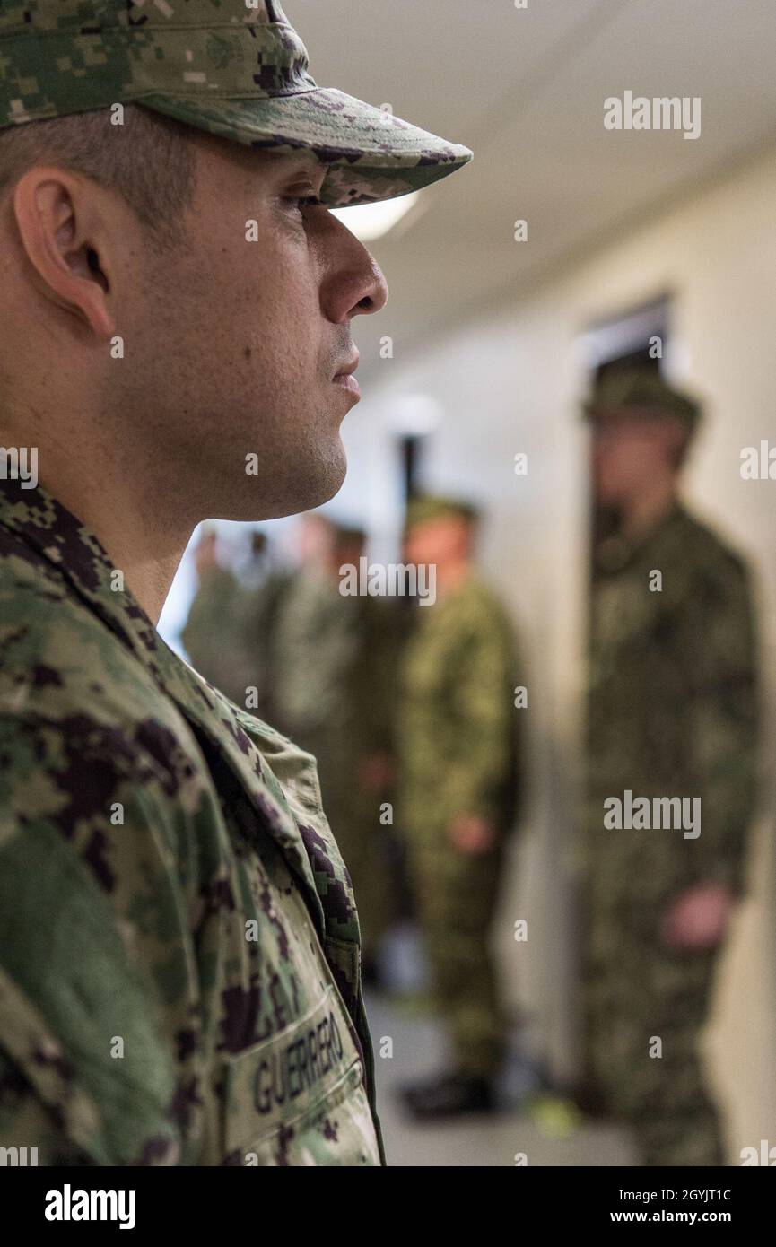 A student with Officer Candidate School (OCS) class 08-20 at Officer ...