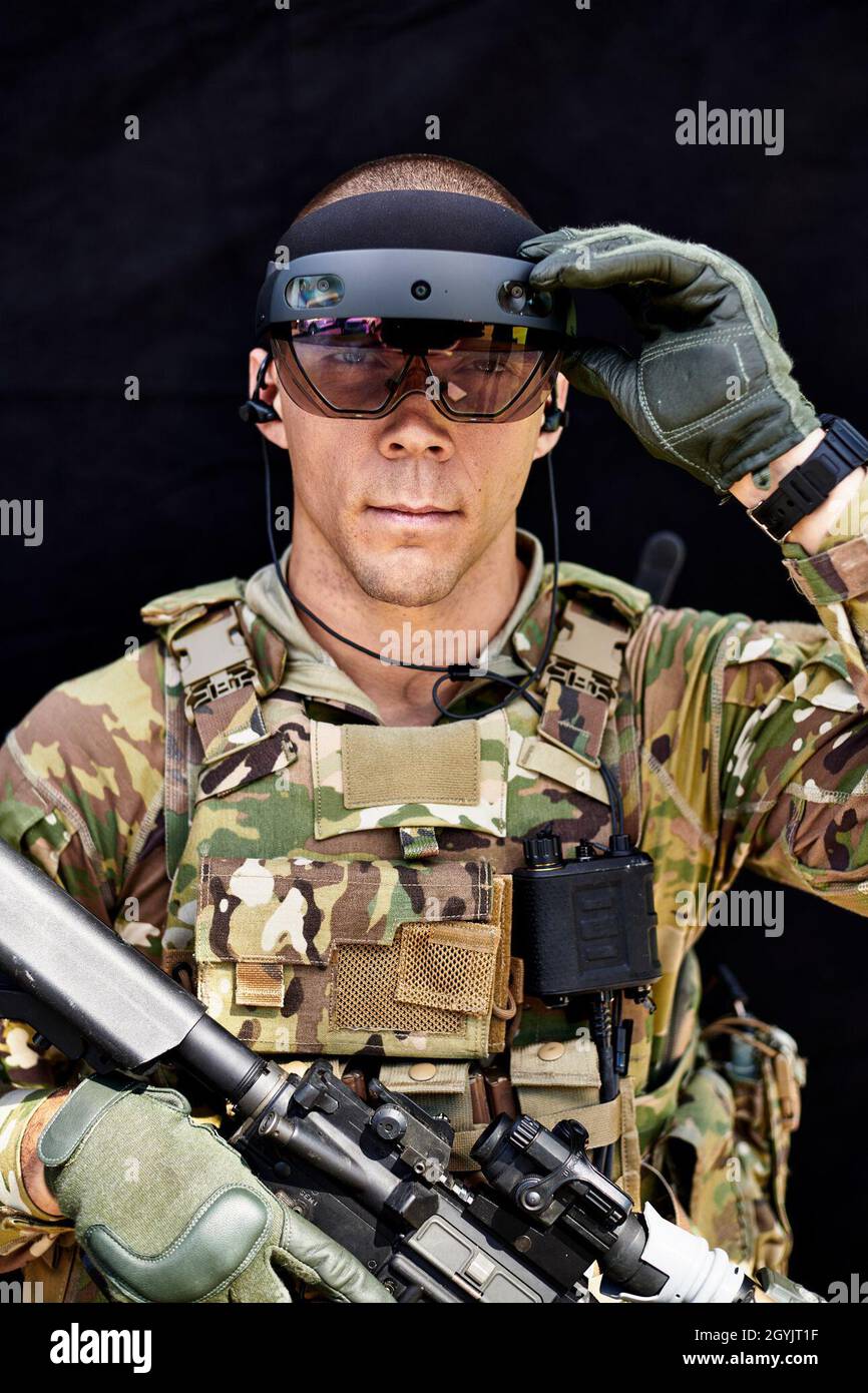 Integrated visual augmentation system hi-res stock photography and ...