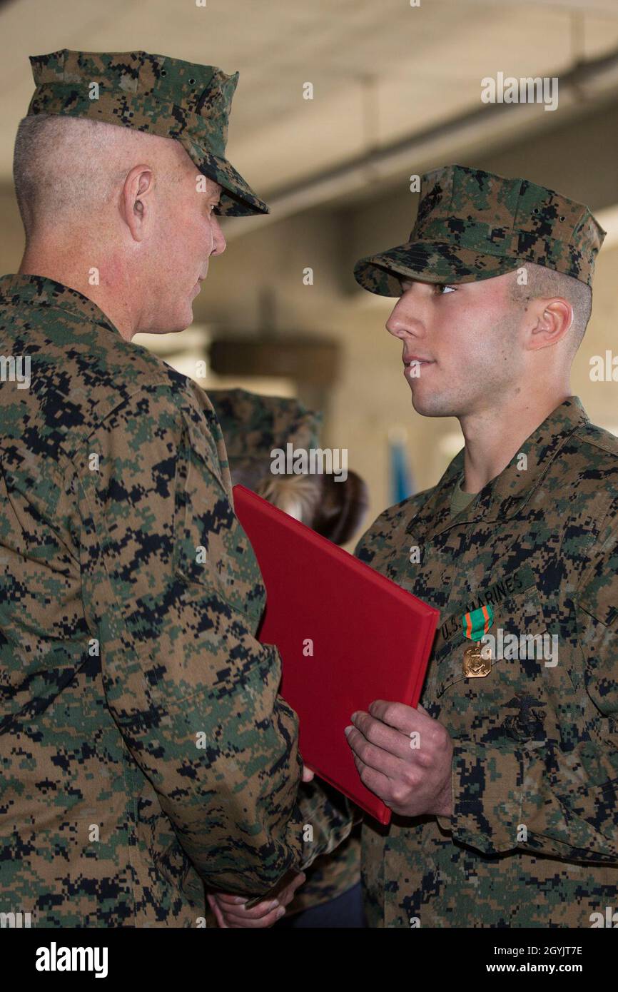 U.S. Marine Brig. Gen. Dan Conley, left, the commanding general of ...