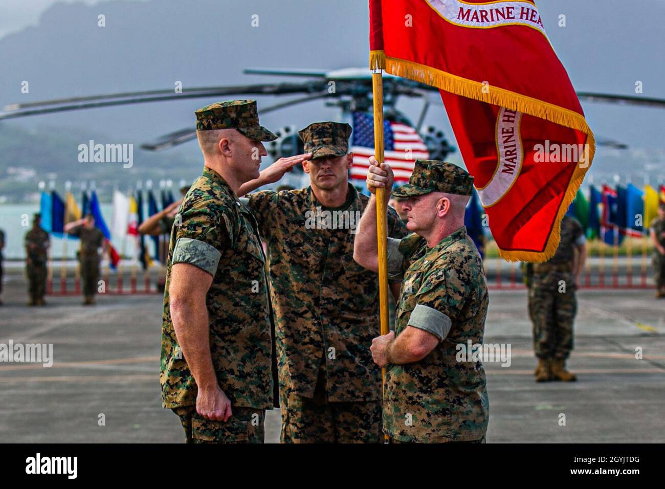 U.S. Marine Corps Sgt. Maj. Jacob H. Rozelle, squadron sergeant major ...