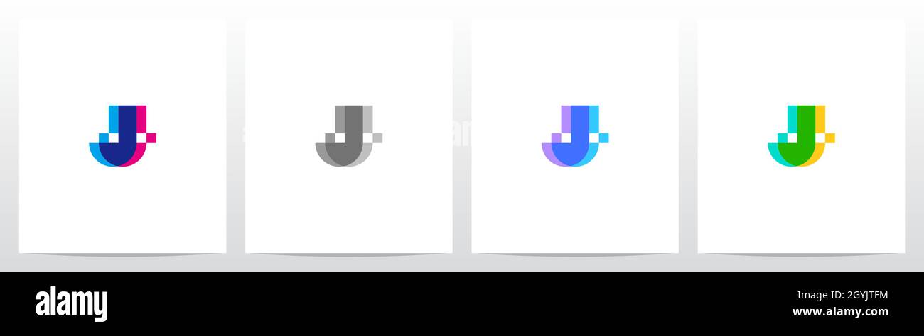 Merge Overlay Letter Logo Design J Stock Vector Image & Art - Alamy