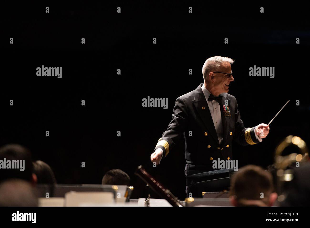 Capt. Kenneth Collins, commanding officer of the U.S. Navy Band ...
