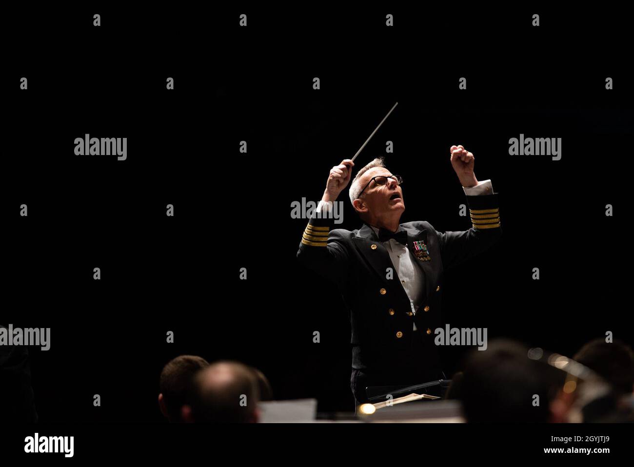Capt. Kenneth Collins, commanding officer of the U.S. Navy Band ...
