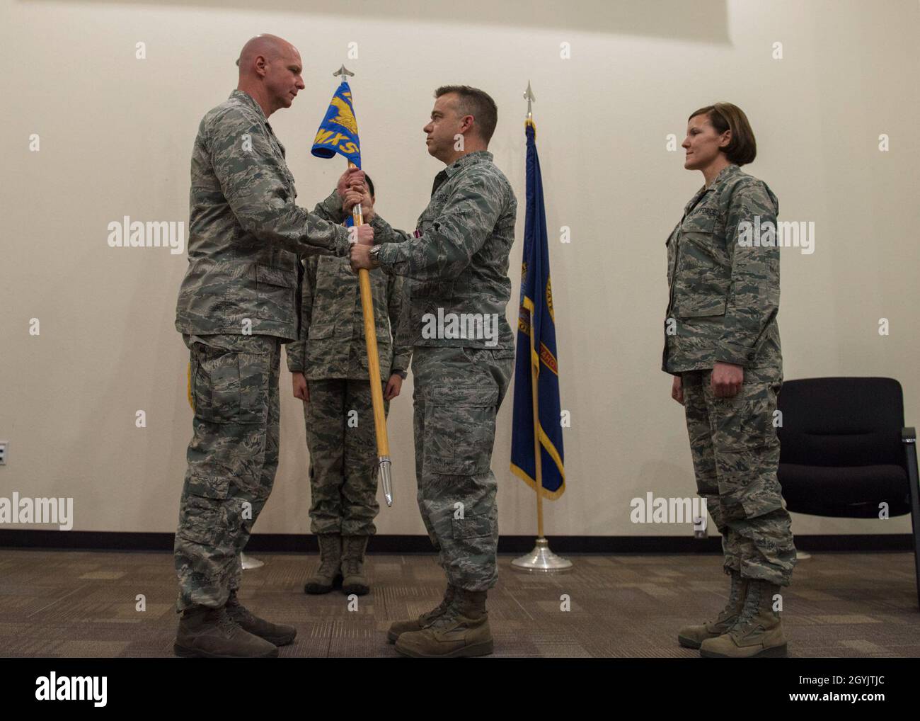 Lt. Col Ryan Cooper, the outgoing 124th Aircraft Maintenance Squadron ...