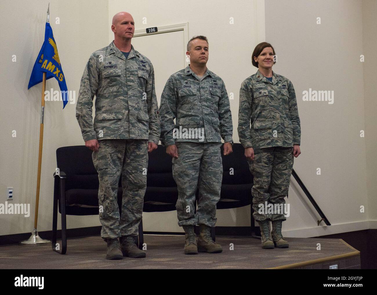 Col. Chad Kornberg, 124th Maintenance Group commander, Lt. Col. Ryan ...