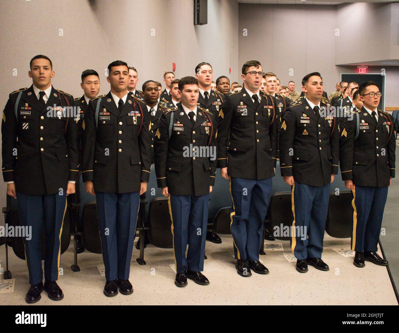 Newly inducted Noncommissioned Officers from 3rd Battalion, 15th ...